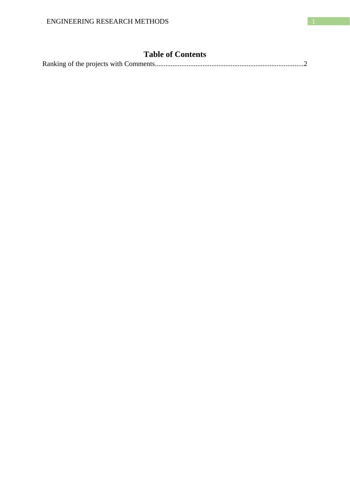 Research Methods Assignment: Analyze Mini-Proposals & Rank