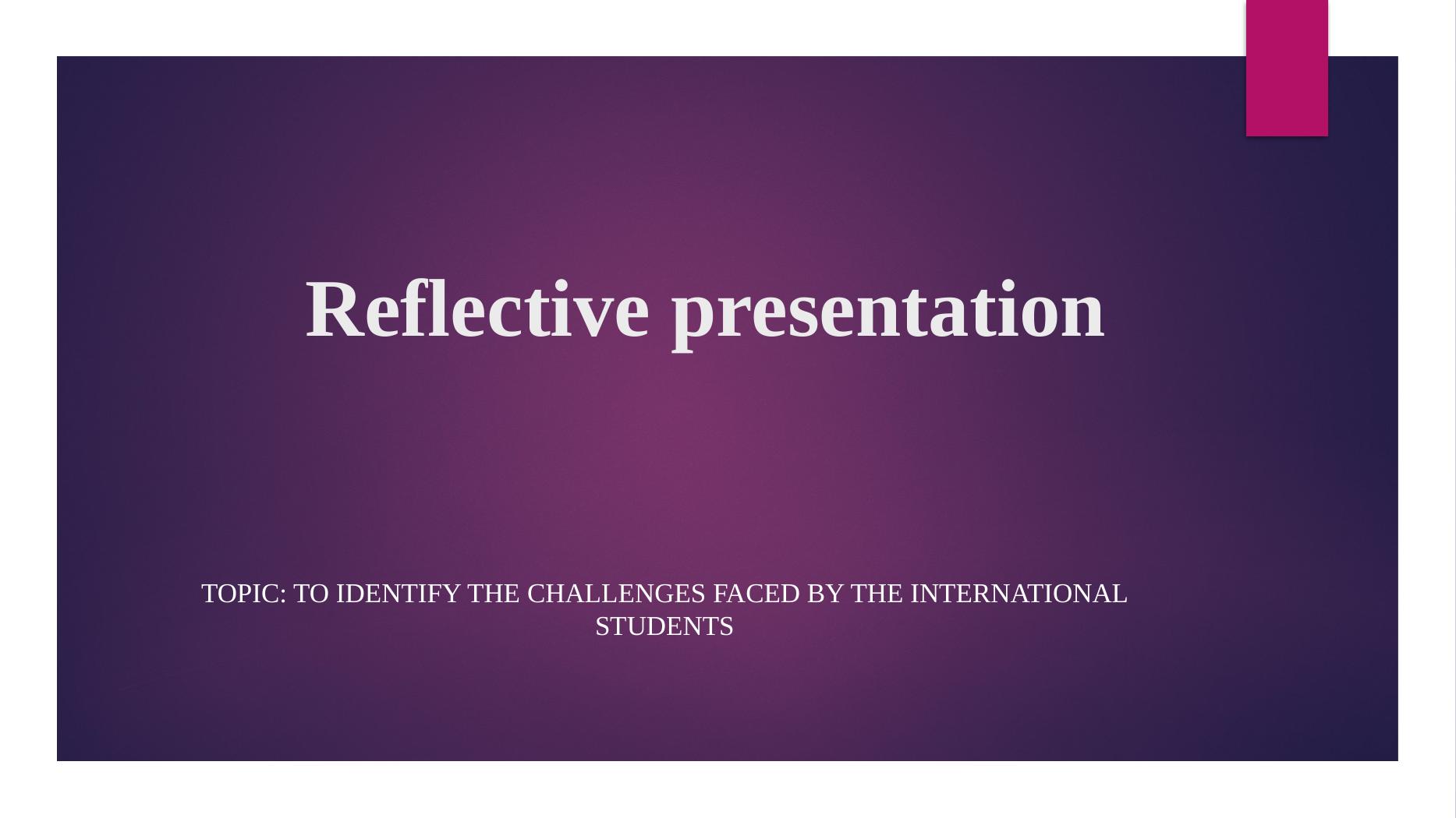 Reflective Presentation