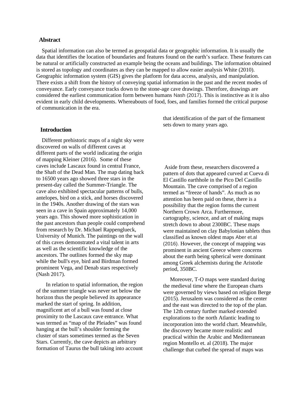 Evolution of Spatial Information Communication Methods