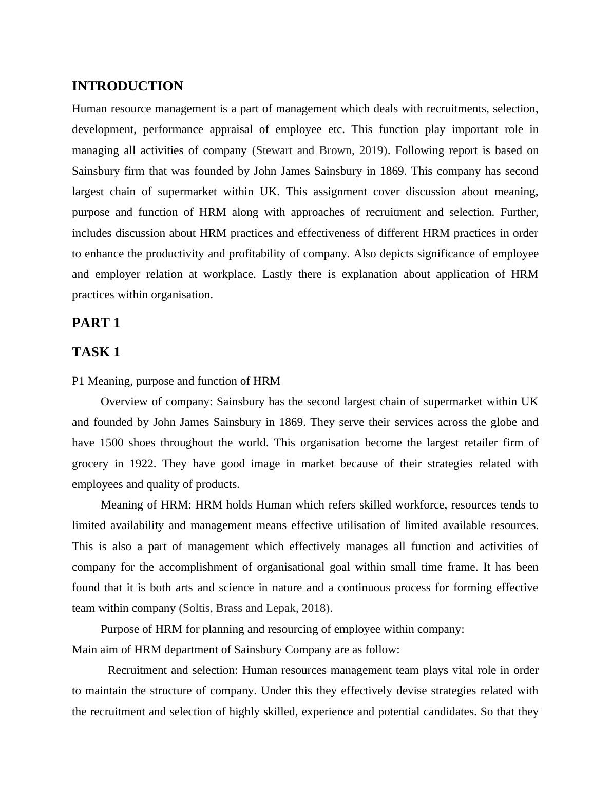 Human Resource Management - Desklib