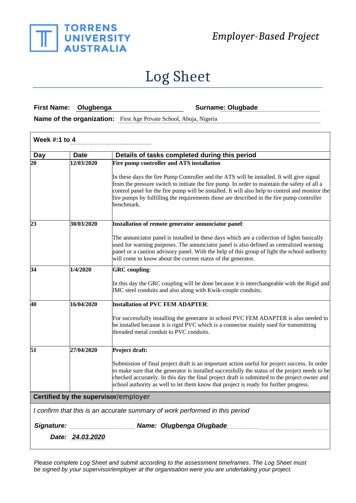PROJ6016: Project Management Capstone Log Sheet Analysis