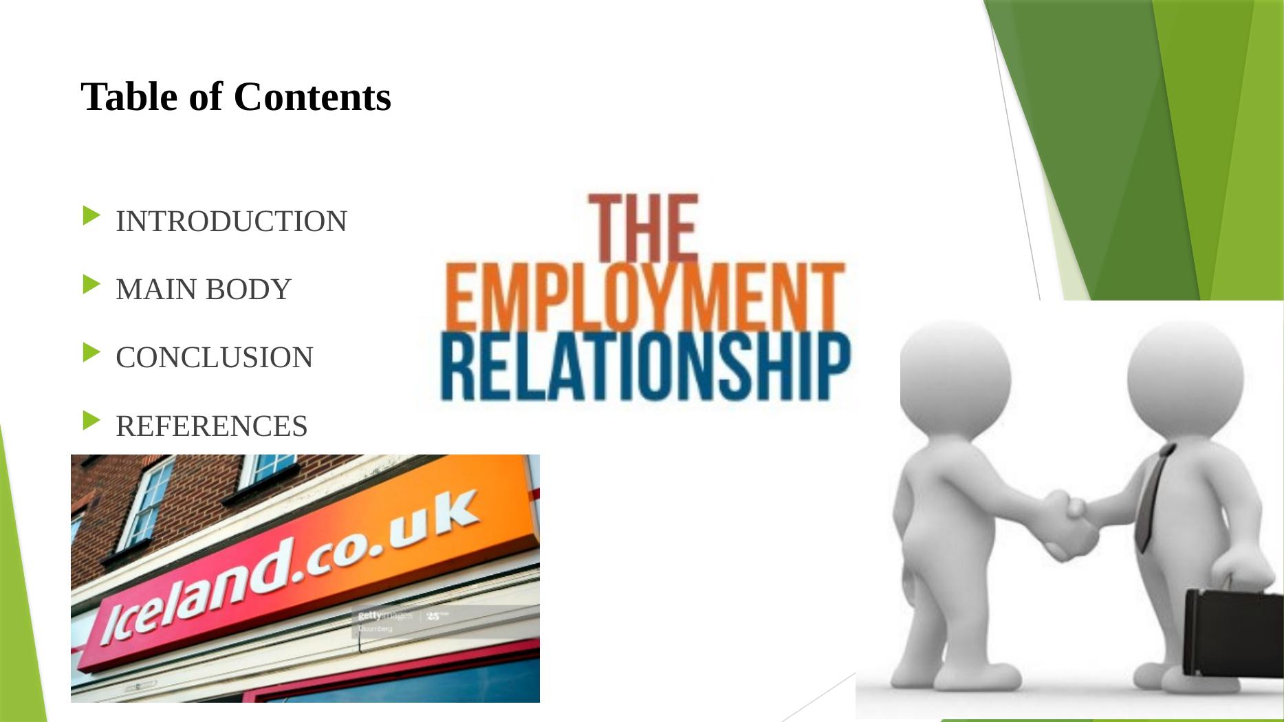 Work and the employment relationship