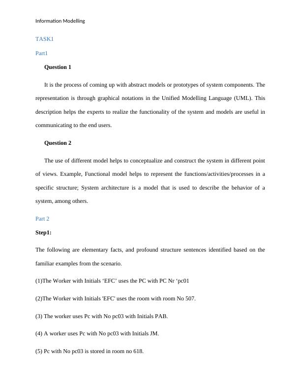 Information Modelling with ORM for Systems - QUTIC