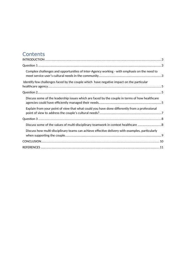 Case Study: Improving Healthcare Through Inter-Agency Work