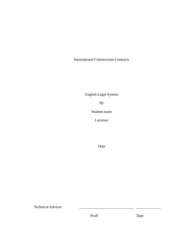 Comparison Of Nec4 And Fidic Yellow Book 2 For International