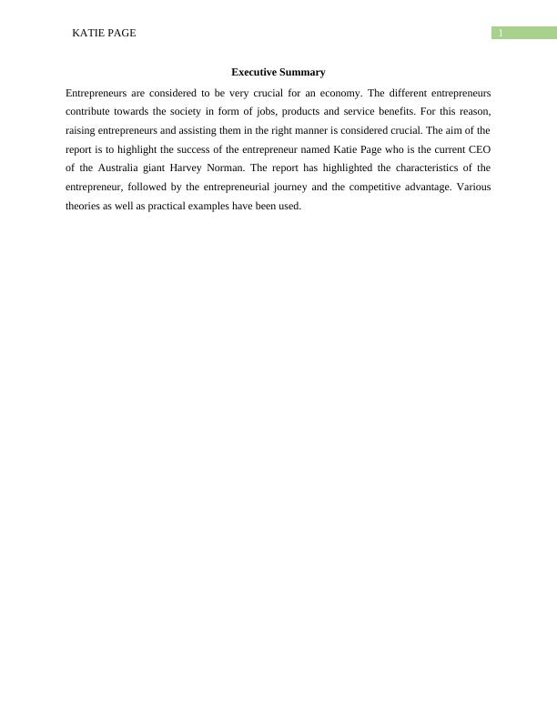 Analyzing Katie Page's Entrepreneurial Traits and Strategies