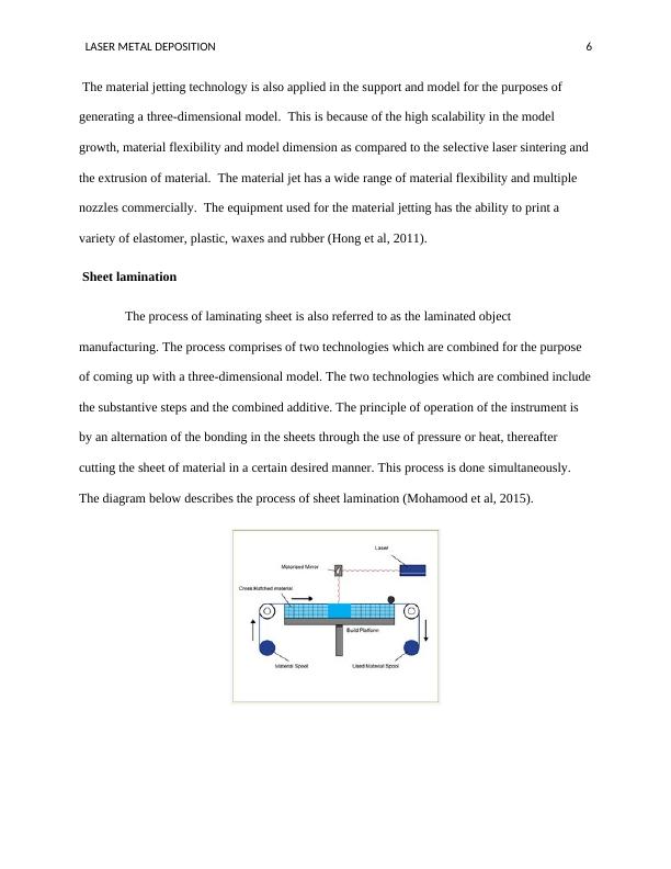 Laser Metal Deposition: Additive Manufacturing Technology