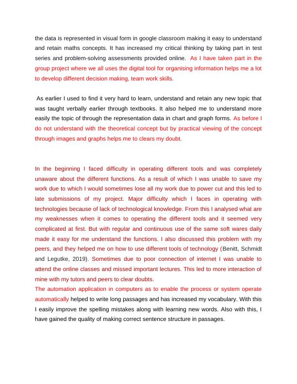 Learning with Technology: A Reflective Student Report