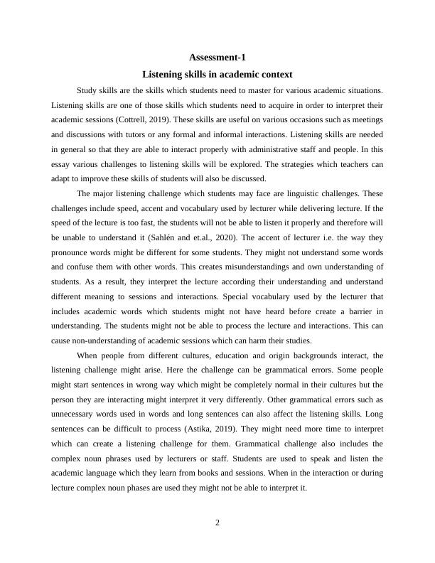 Academic Listening Skills: Strategies for Improvement