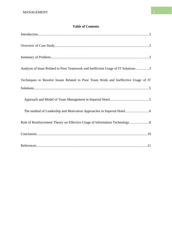 management-analysis-of-issues-and-techniques-to-resolve-them