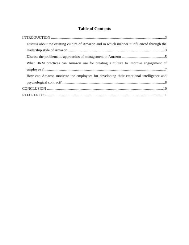 Leadership, Culture, and HRM at Amazon: Case Study