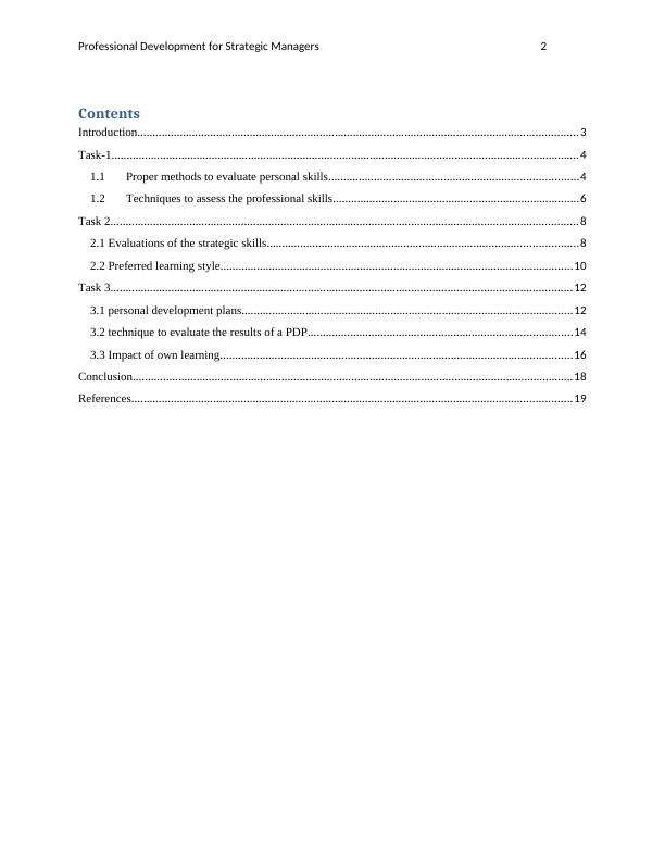 M&S PLC: Professional Development & Strategic Skills