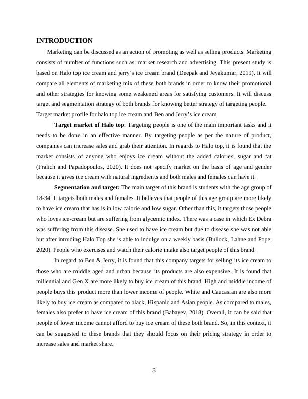 Marketing Mix Strategies of Halo Top vs Ben & Jerry's | Desklib