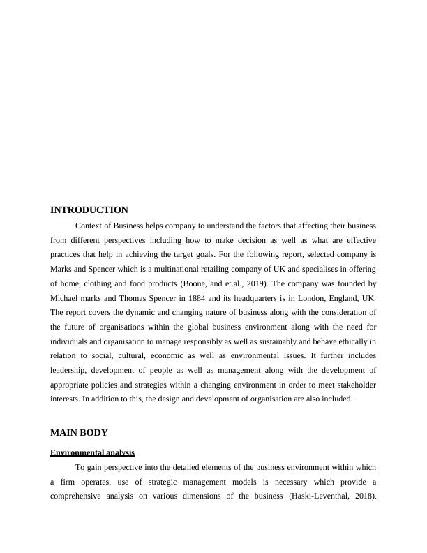 Environmental Analysis, Leadership Styles, and CSR Activities of Marks ...