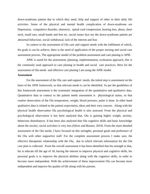 Meeting the Needs of the Service User - Desklib