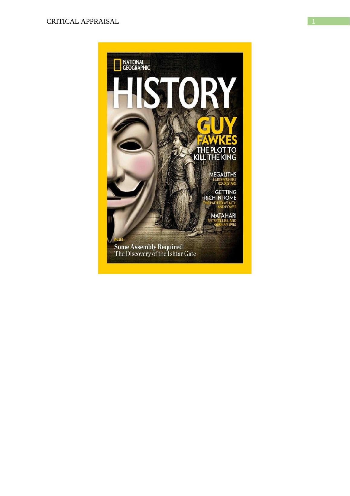History: Critical Appraisal of National Geographic Articles