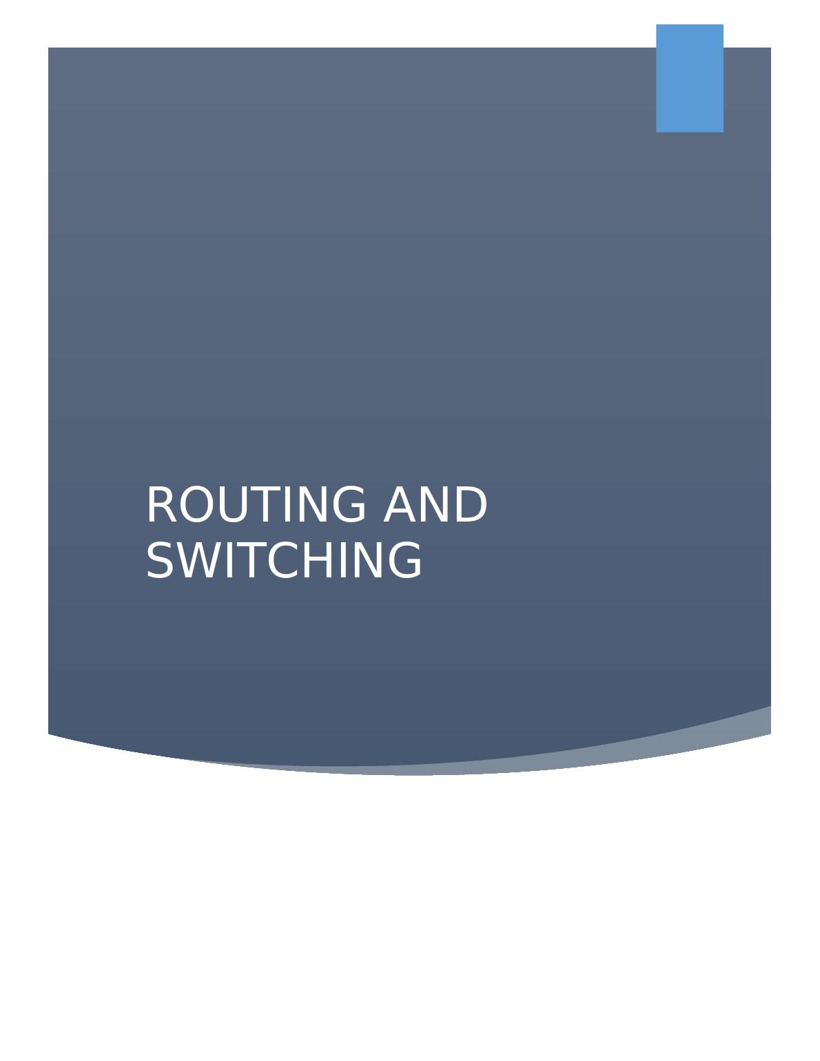 Network Design Optimization: Routing and Switching