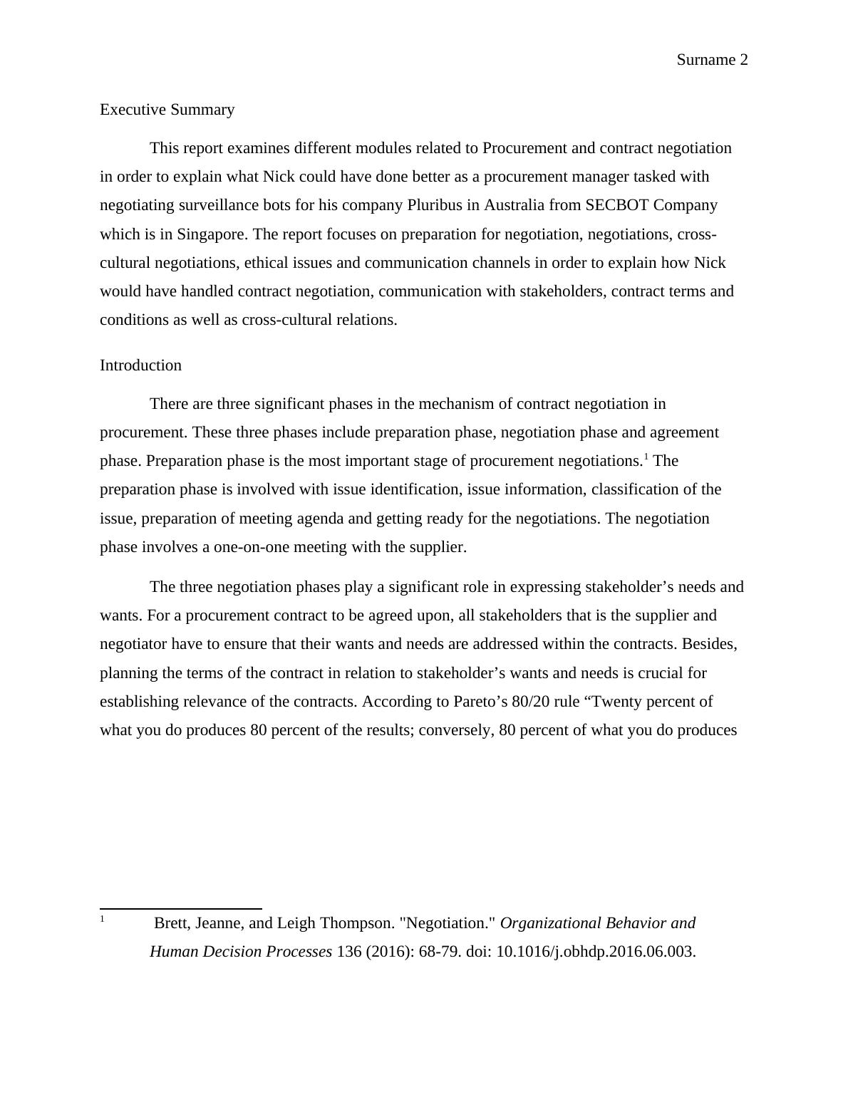 Improving Procurement and Contract Negotiation: What Nick Could Have ...