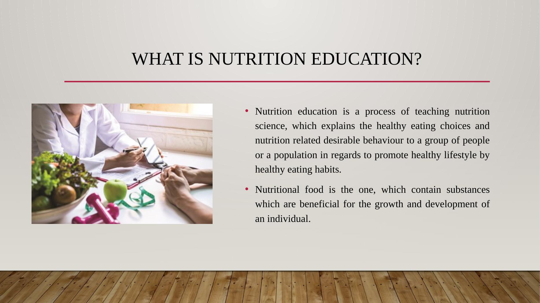 Importance of Nutrition Education for Maintaining a Healthy Lifestyle