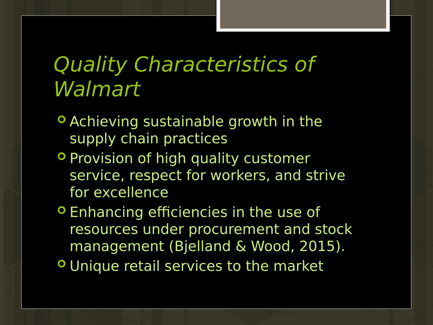 Walmart's Operations Strategy: Efficiency and Analysis