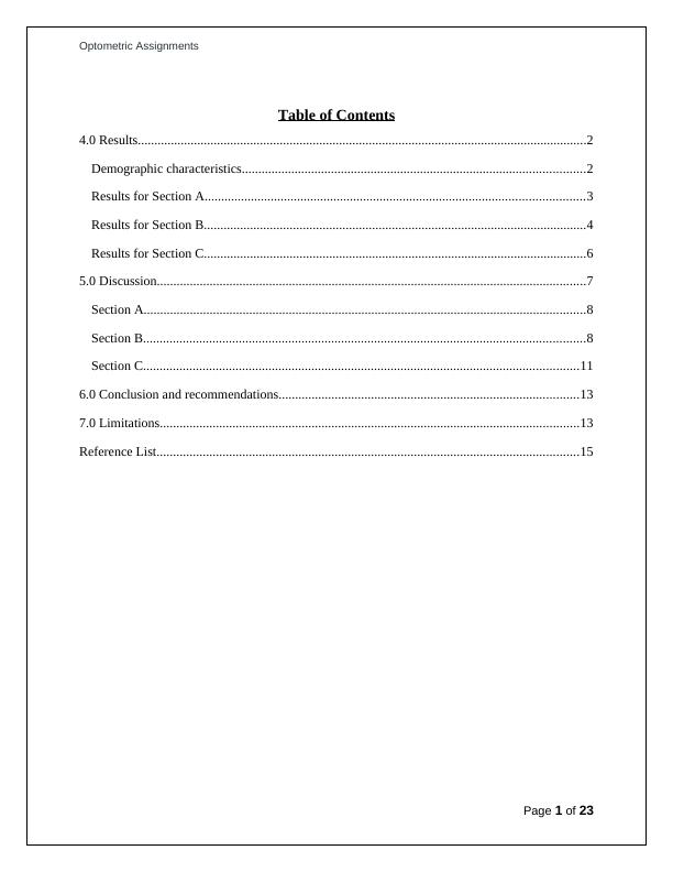 "Exploring the World of Eye Care through Detailed Optometric ...