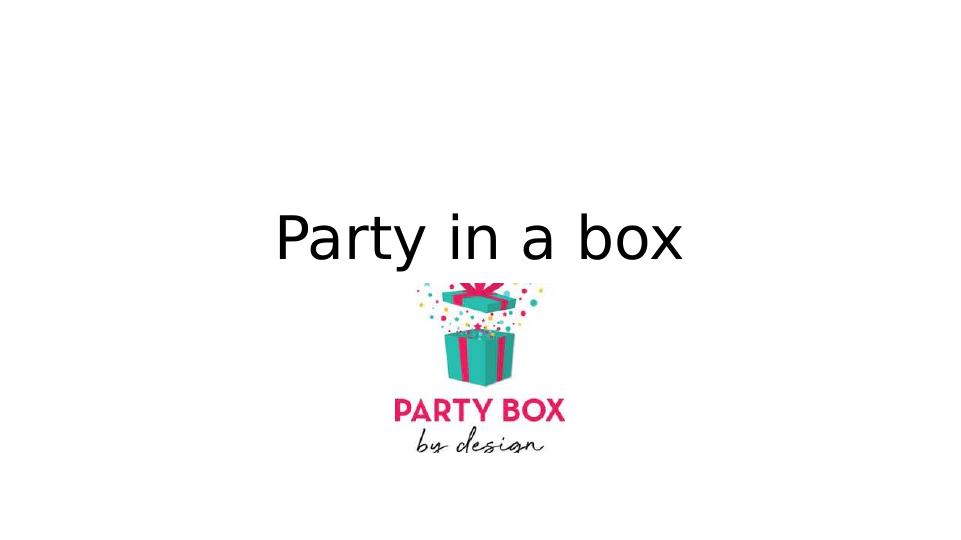 Party in a Box: Creating a Winning Business with Food, Decoration and ...
