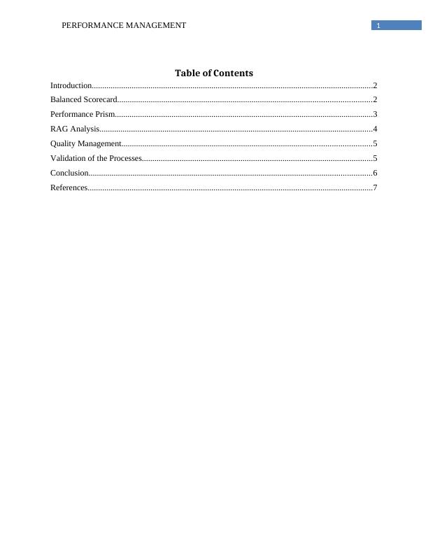 Performance Management: Analysis of Models & Theories