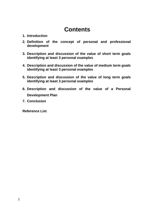 Personal Development Plan: Importance, Goals, and Examples | Desklib