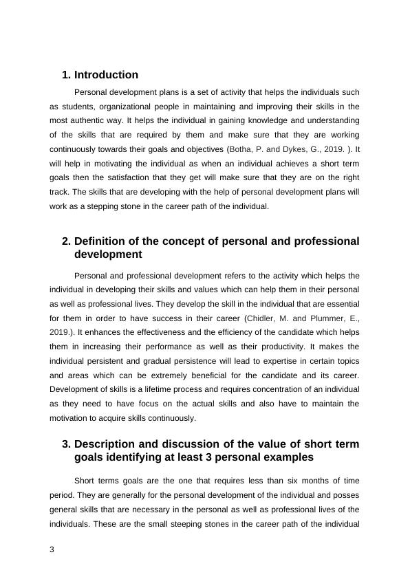 Personal Development Plan: Importance, Goals, and Examples | Desklib