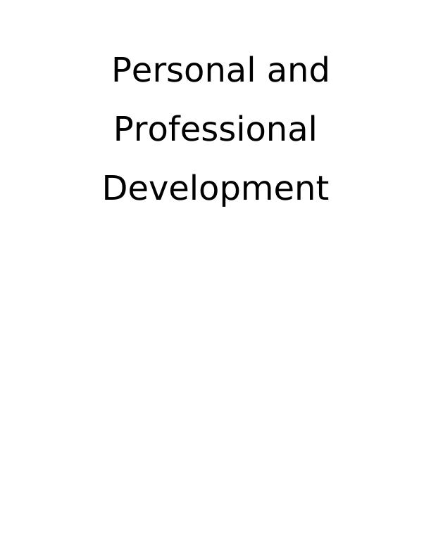 Personal and Professional Development Task 1 Presentation