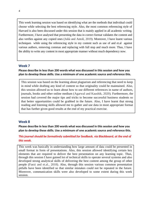 Personalised Learning: Reflections and Personal Development Plan | Desklib