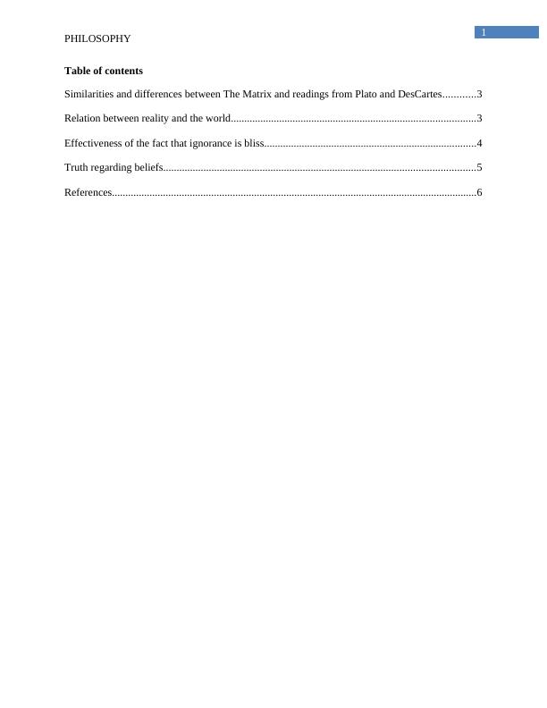 The Matrix, Plato, Descartes: Philosophical Analysis