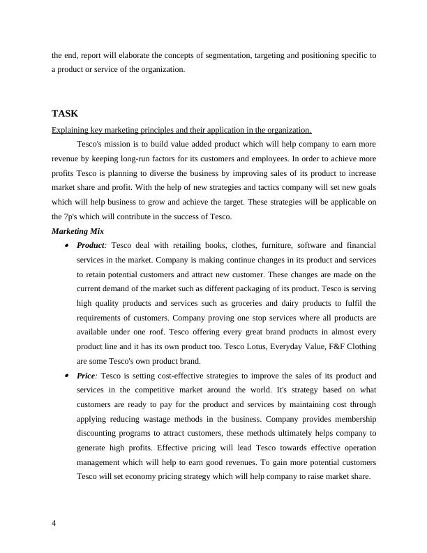 POM Report on Marketing Principles, Decisions and Concepts of ...