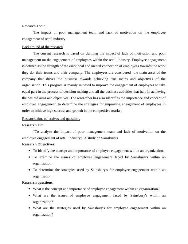 Impact of Poor Management and Lack of Motivation on Employee Engagement