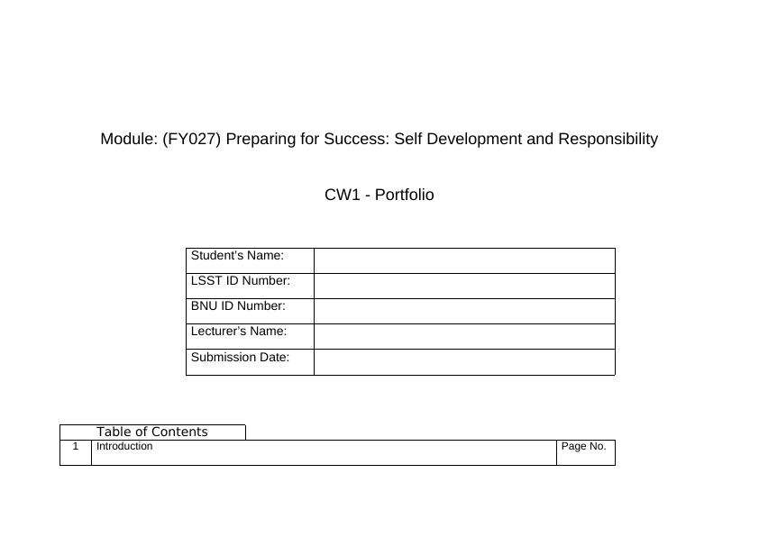 Portfolio On Personal And Professional Development Desklib portfolio-on-personal-and-professional-development-desklib