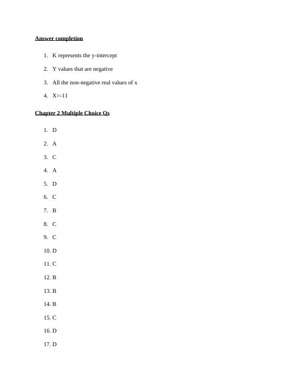 Pre-Calculus Answer Completion and Graphing - Desklib