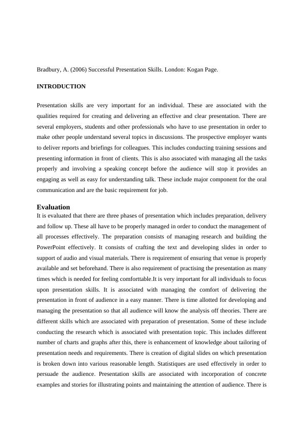 Presentation Skills For Effective Communication Desklib