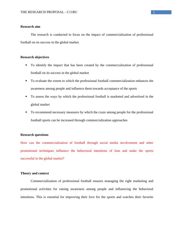 Impact of Commercialization of Professional Football in Global Market