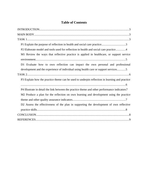 Professional Principles and Values in H&SC Reflection
