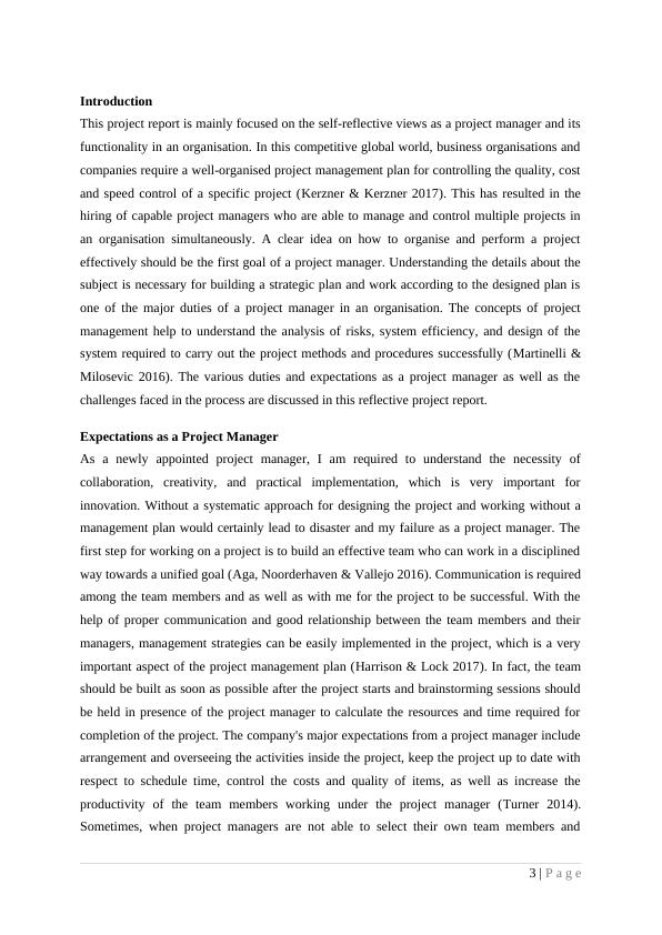 Reflective Journal On Project Management Desklib