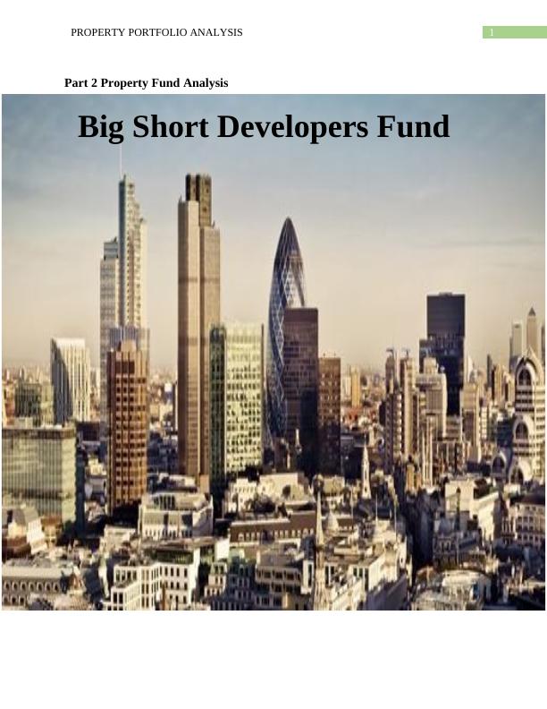 Property Portfolio Analysis | Desklib
