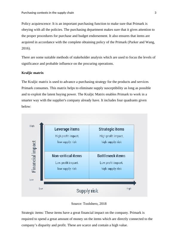 Purchasing contexts in supply chain for Primark plc