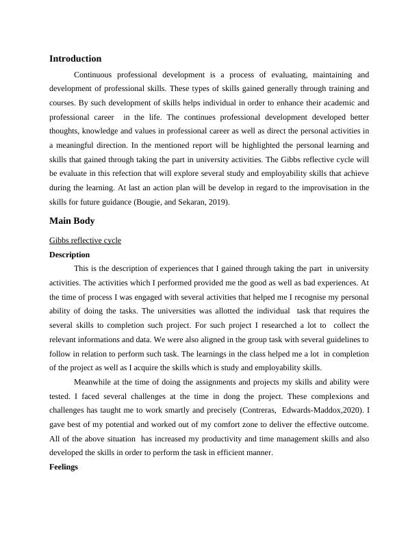 Reflective Journal on Personal Learning and Skills Development | Desklib