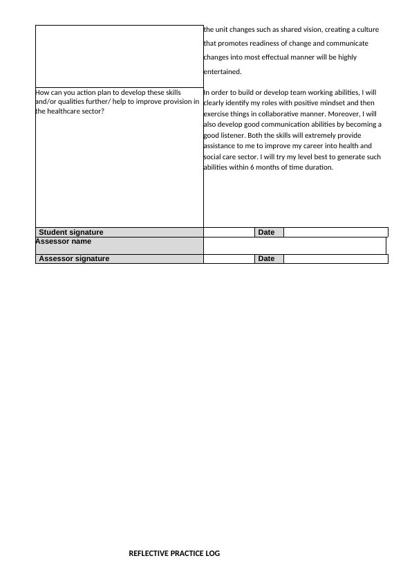 reflective-practice-log-for-health-and-social-care-desklib