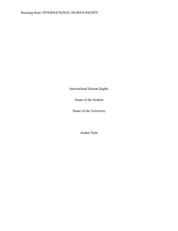 Comparison of Regional Human Rights Instruments - Desklib