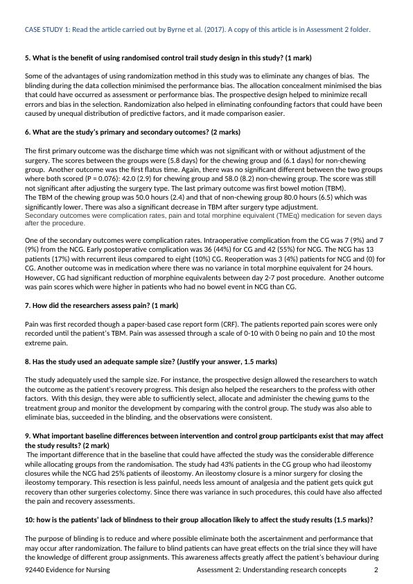 Understanding Research Concepts in Evidence-Based Nursing | Desklib