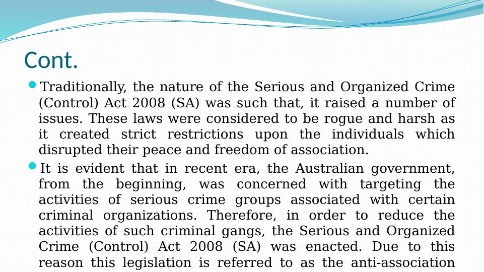 Serious and Organized Crime Act 2008: Theoretical Approach, Criticism ...