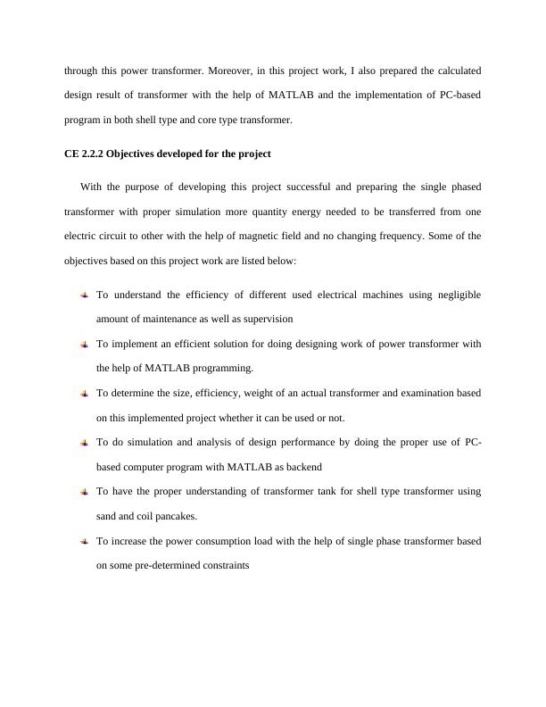 MATLAB Project: Core Type Transformer Design and Analysis