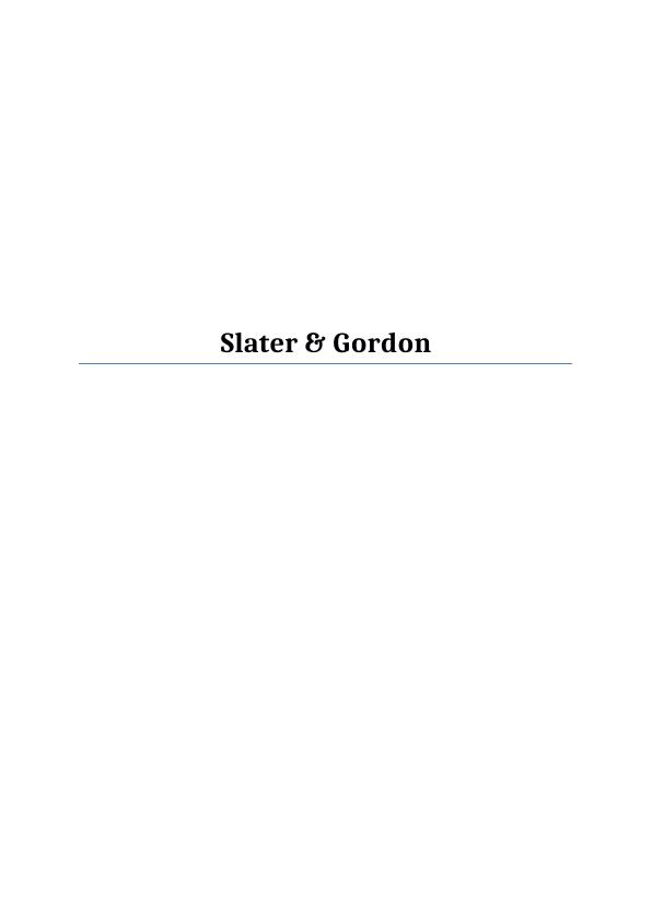 Slater & Gordon: Financial Troubles and Investigations Case Study
