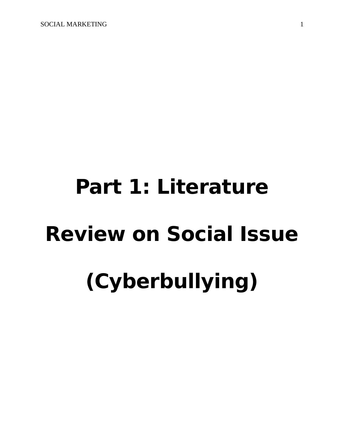 Cyberbullying Prevention: Social Marketing Strategies
